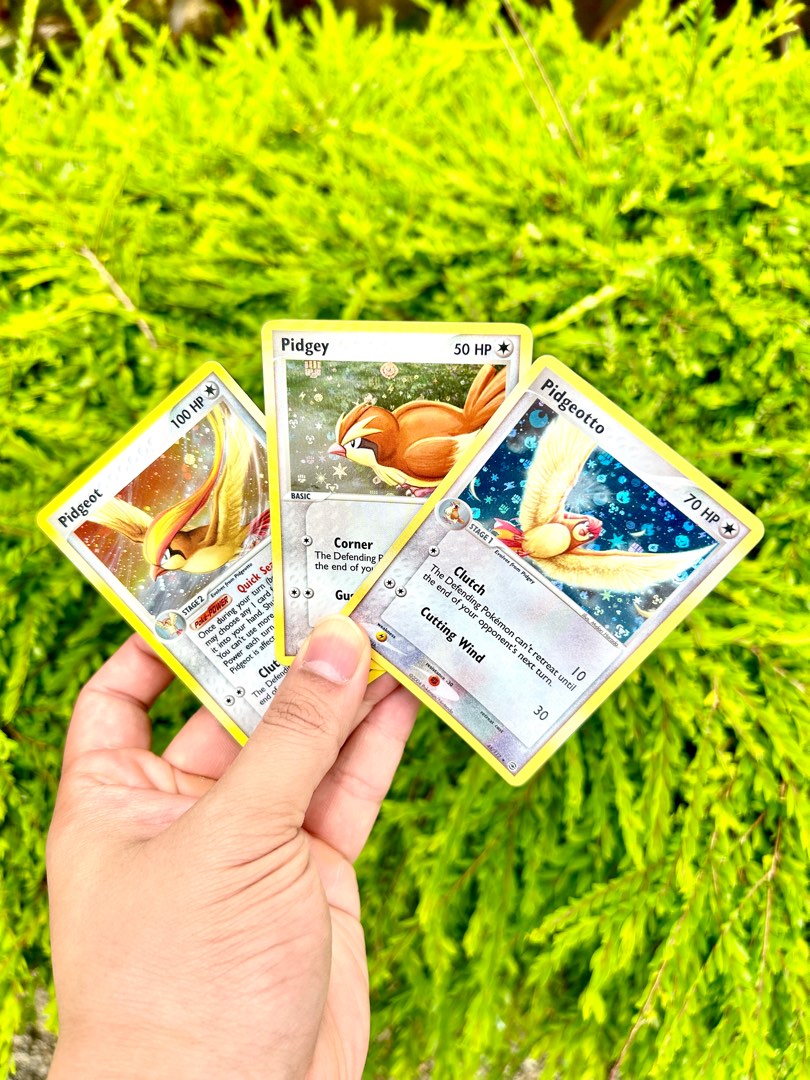 [Set] Pidgey Pidgeotto Pidgeot Reverse Holo Fire Red Leaf Green TCG ...