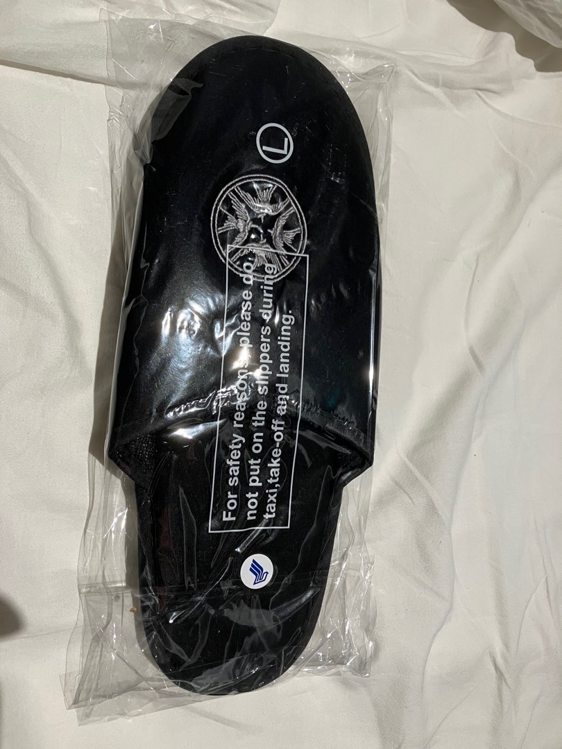 Singapore airline L size slippers first class, Hobbies & Toys, Travel ...