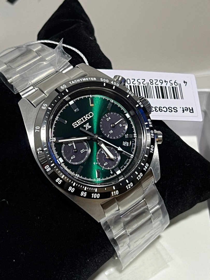 SSC933P1 - Seiko Speedtimer Sunburst Green - 39mm, Men's Fashion ...