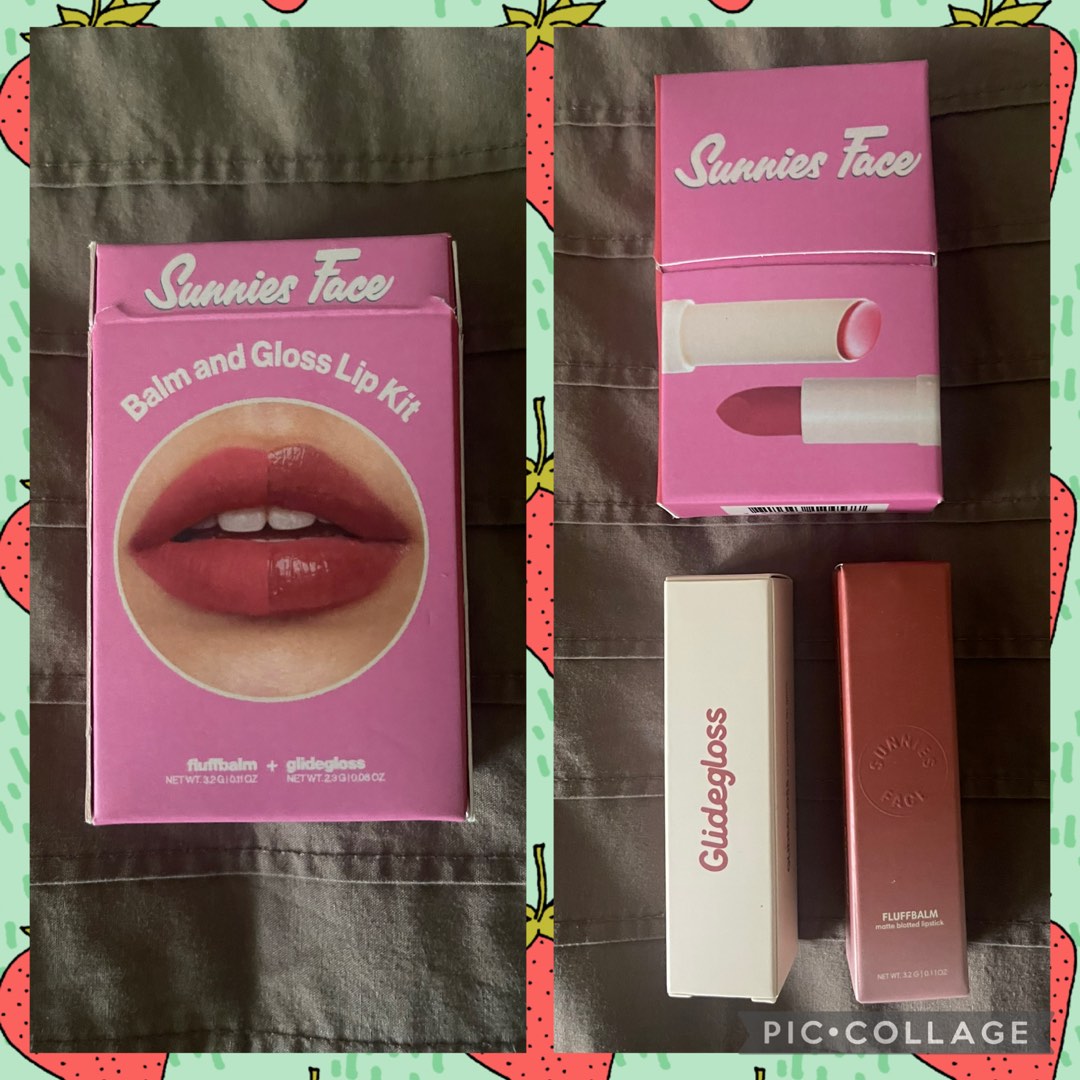 SUNNIES FACE BALM AND GLOSS LIP KIT, Beauty & Personal Care, Face ...