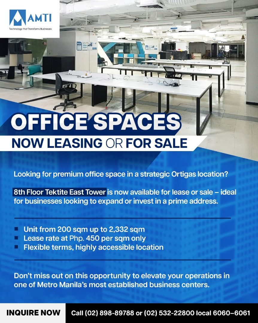 Tektite Tower Office is now available for lease or sale, Property, For ...