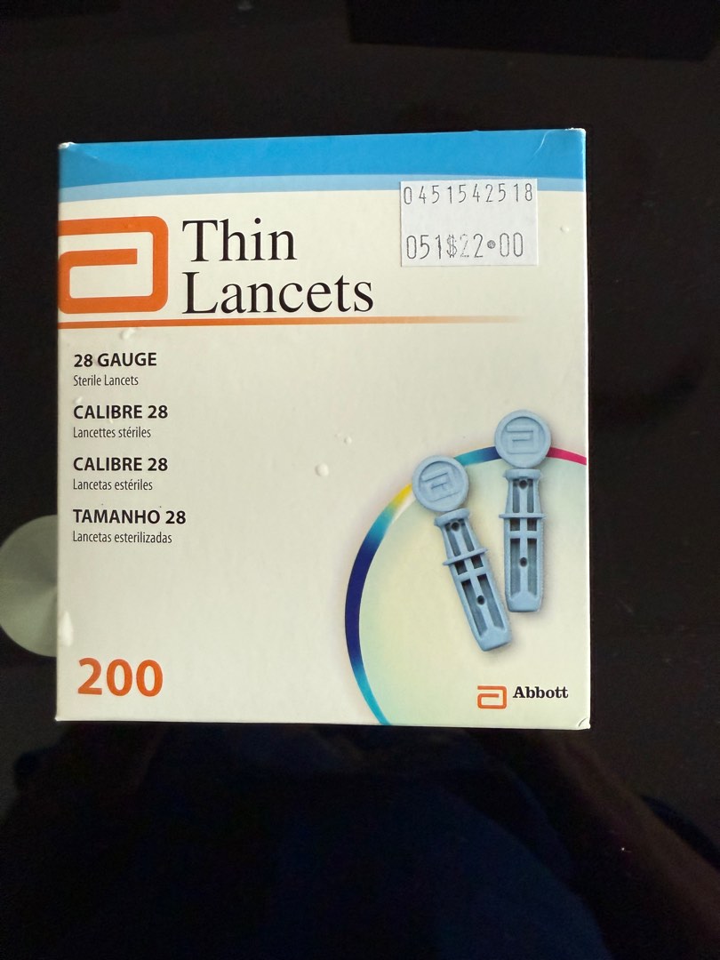 Thin Lancets for Freestyle Optium Neo, Health & Nutrition, Medical ...