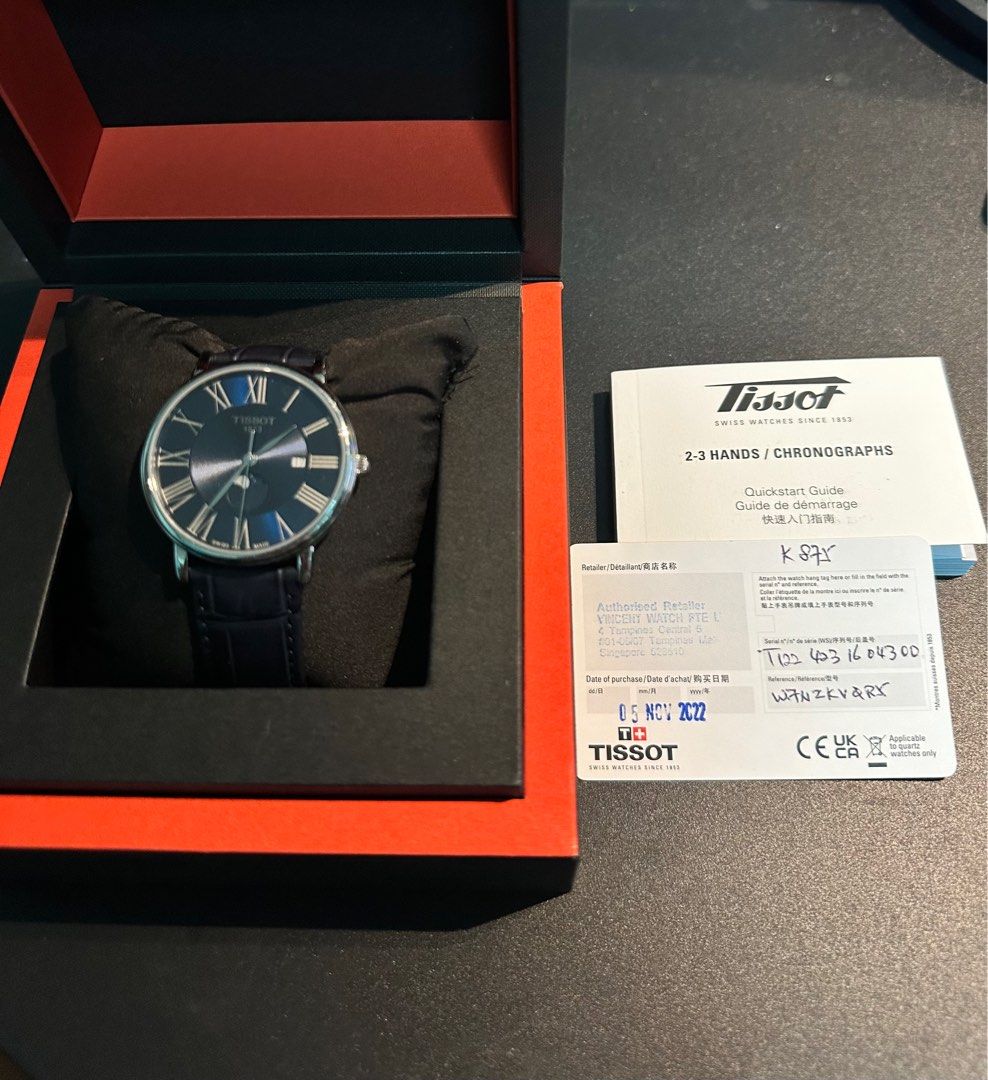 Tissot Carson Gent Moon Phase (Battery Dead), Luxury, Watches on Carousell