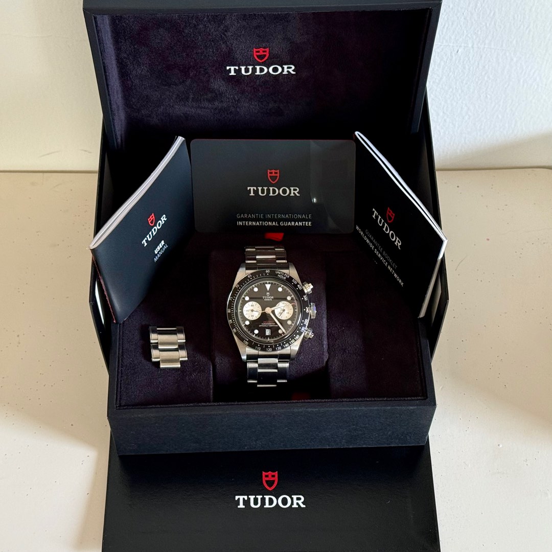 Tudor Black Bay Chrono Reverse Panda, Luxury, Watches on Carousell