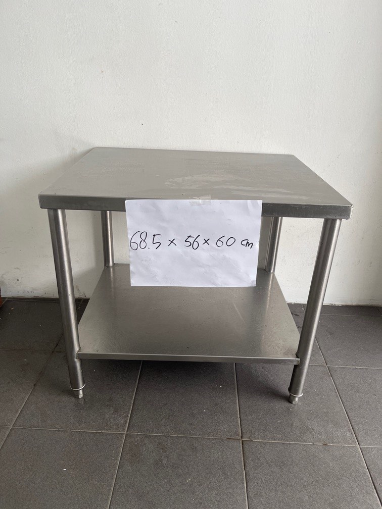2 tier Stainless Steel Table F&B Cafe Restaurant, TV & Home Appliances ...