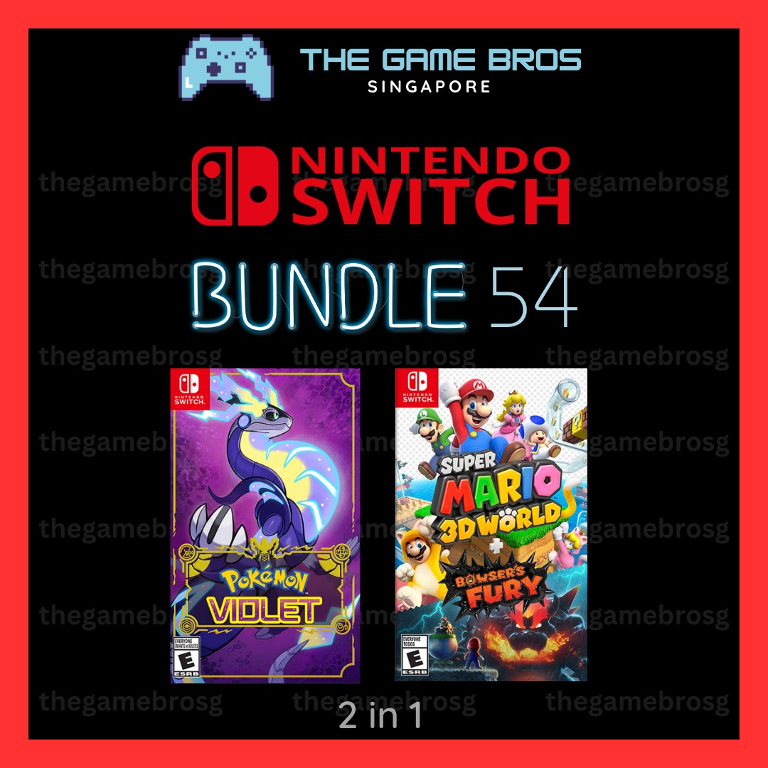 2in1: Pokemon Violet + Super Mario 3D World + Bowser's Fury (Nintendo ...
