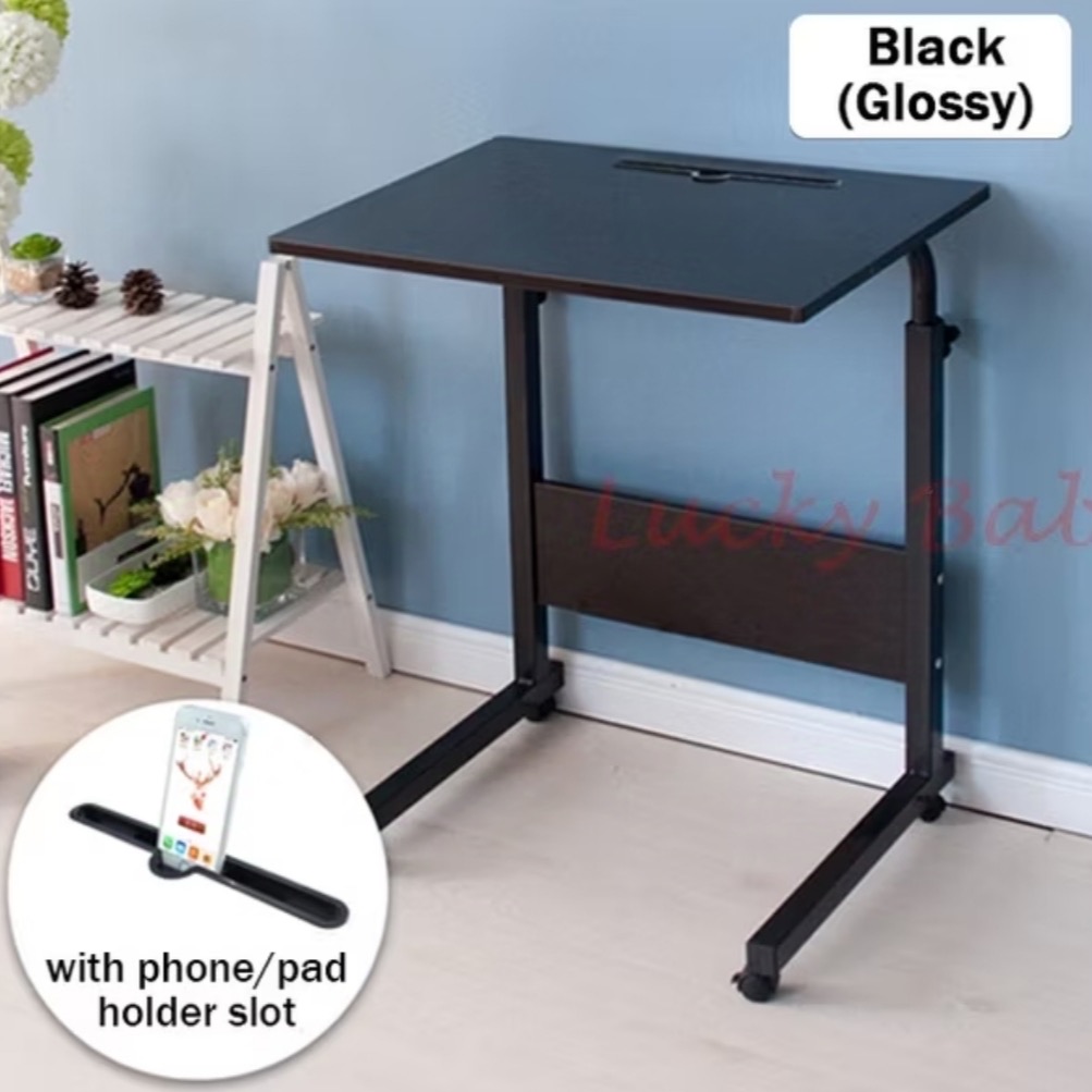 Adjustable Laptop Desk | Mobile Study Table | Bedside Laptop Stand ...