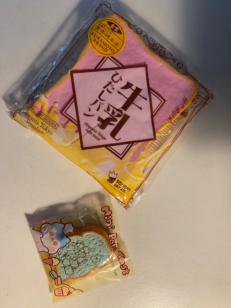 Aoyama Tokyo Squishy & Mini Poli Toast, Hobbies & Toys, Toys & Games on Carousell