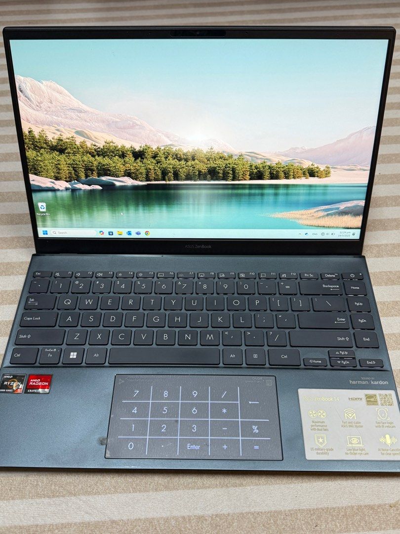 Asus Zenbook 14 AMD Ryzen 5 3.3ghz laptop notebook portable, Computers ...
