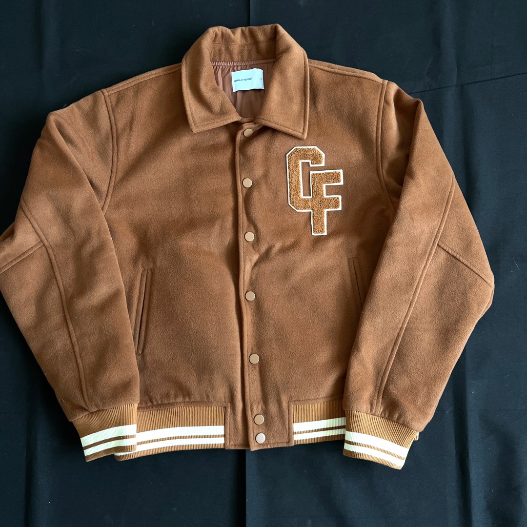 Charlotte Folk Varsity Jacket, Women's Fashion, Coats, Jackets and ...