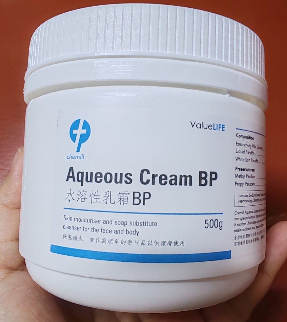 Chemill Aqueous Cream BP 水溶性乳霜BP 500g, 美容＆個人護理, 健康及美容 - 消毒 - Carousell