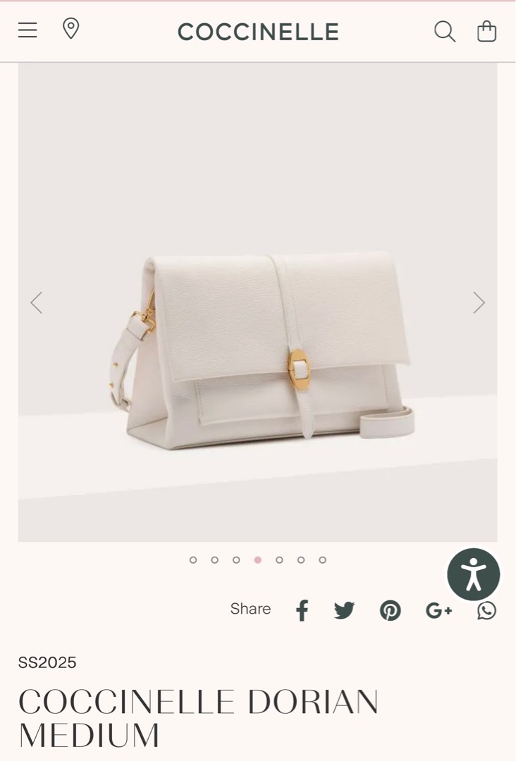 COCCINELLE DORIAN MEDIUM, Luxury, Bags & Wallets on Carousell