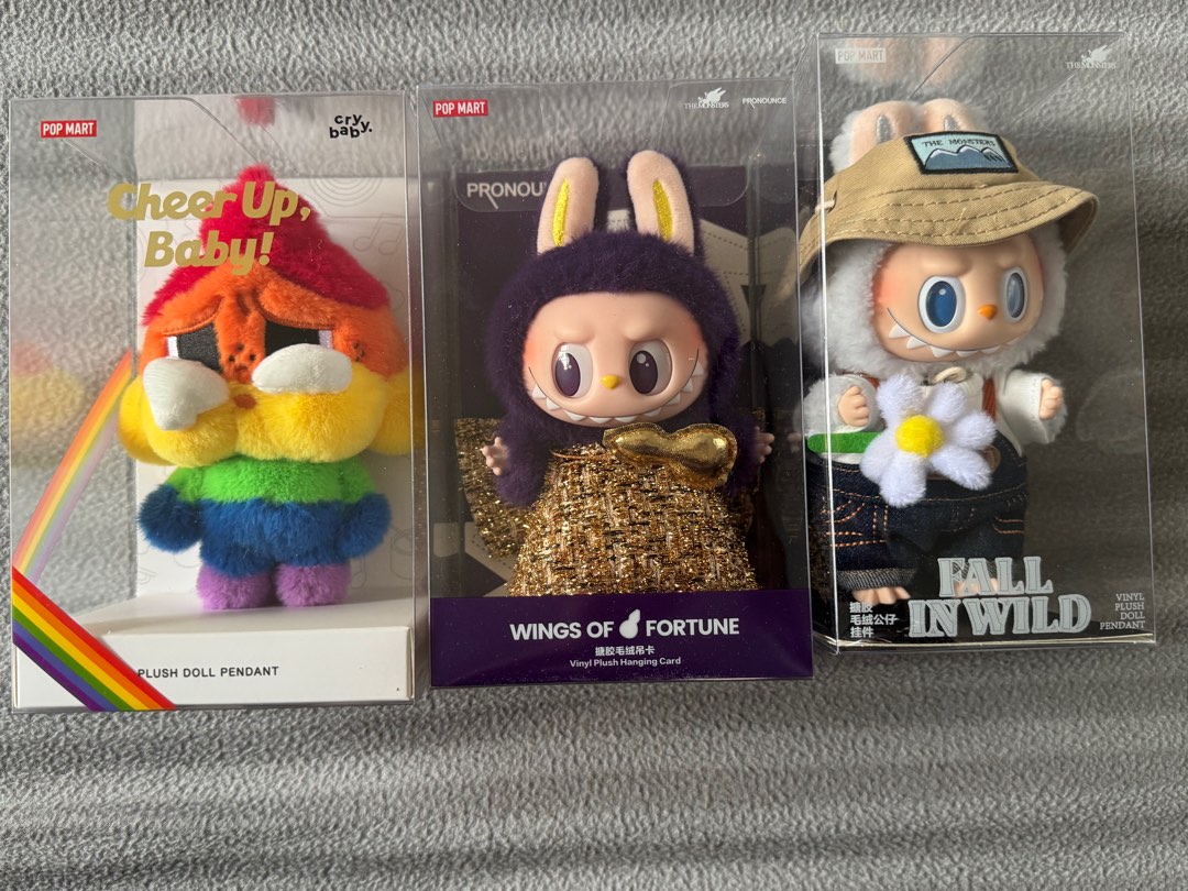 Crybaby and Labubu Plush Pendant- Cheerup , WOF and FIW, Hobbies & Toys ...