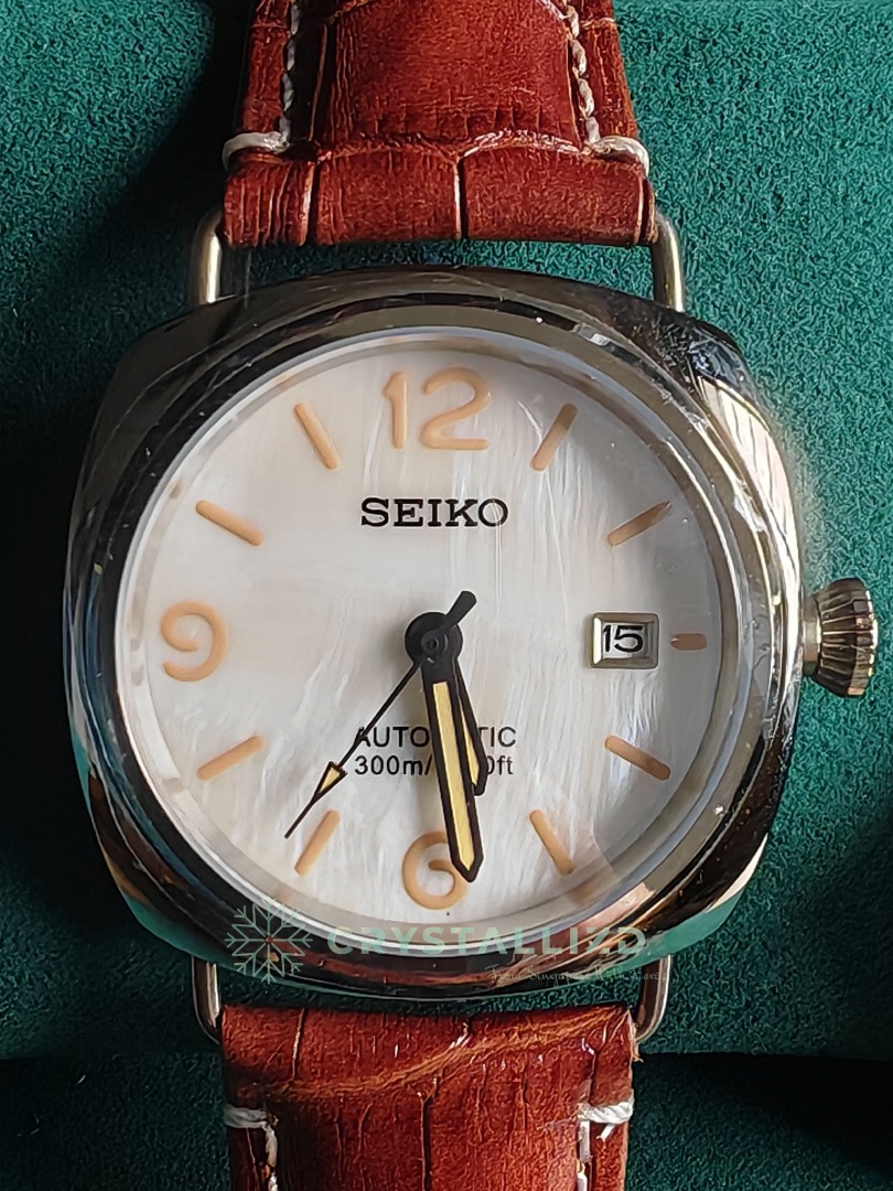 CUSTOM MOD 42MM TRAVELLER SEIKO PAM NH35 AUTOMATIC MOVEMENT LEATHER ...