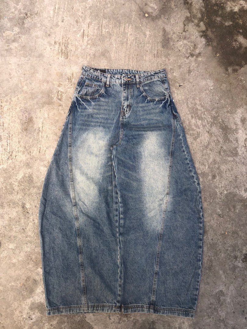 Decency Concept Baggy Washed Jeans, Men's Fashion, Bottoms, Jeans on ...