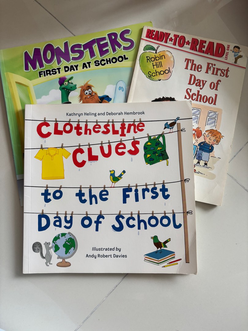 FIRST DAY OF SCHOOL Theme - Monsters / Robin Hill School / Clothesline ...