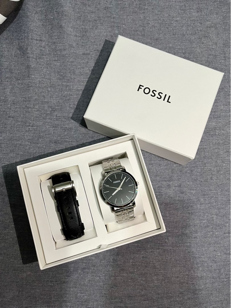 AUTHENTIC Fossil Interchangeable Strap Gift Set, Men's Fashion, Watches ...