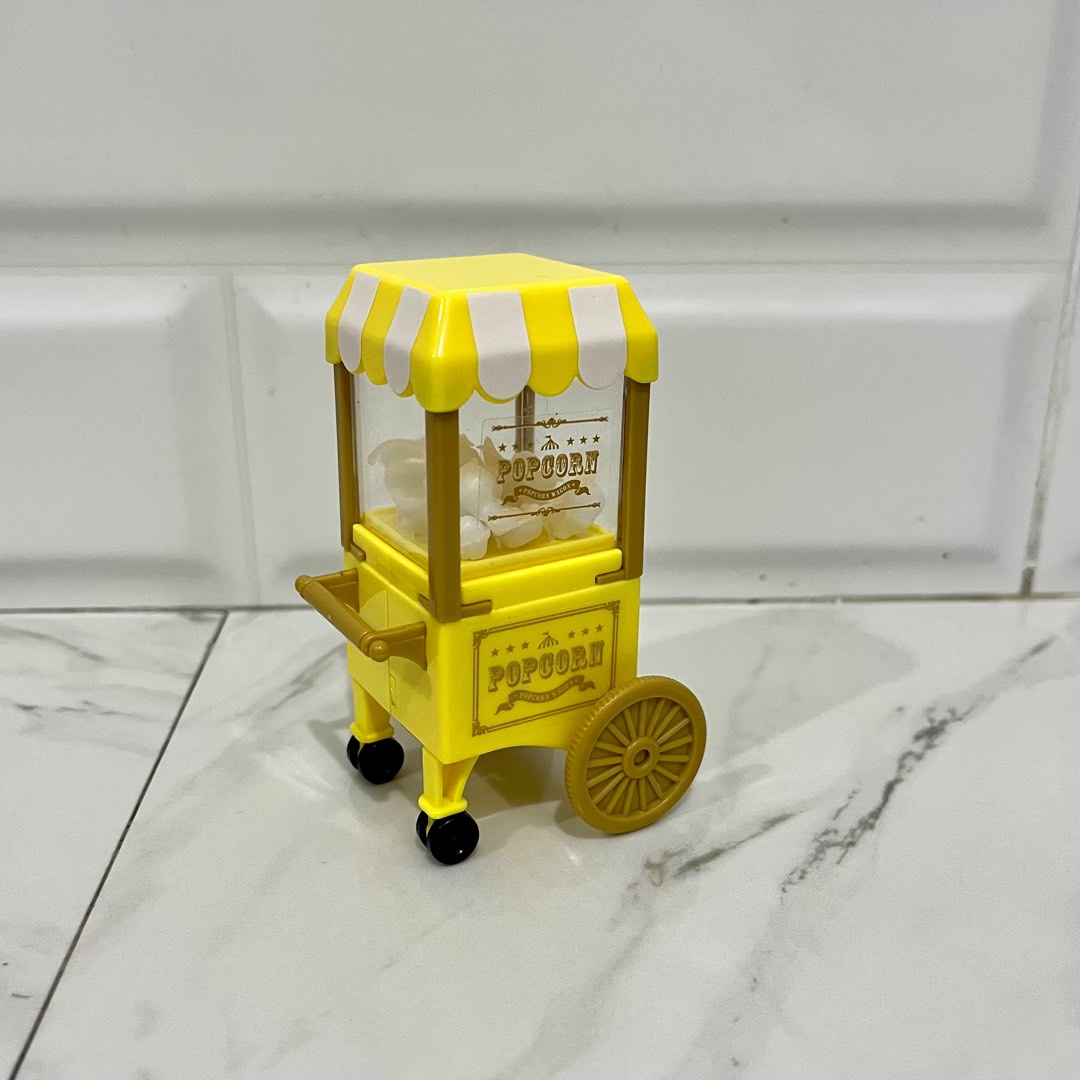 Gacha Gashapon Popcorn Sales Cart, Toys & Collectibles, Mainan di Carousell