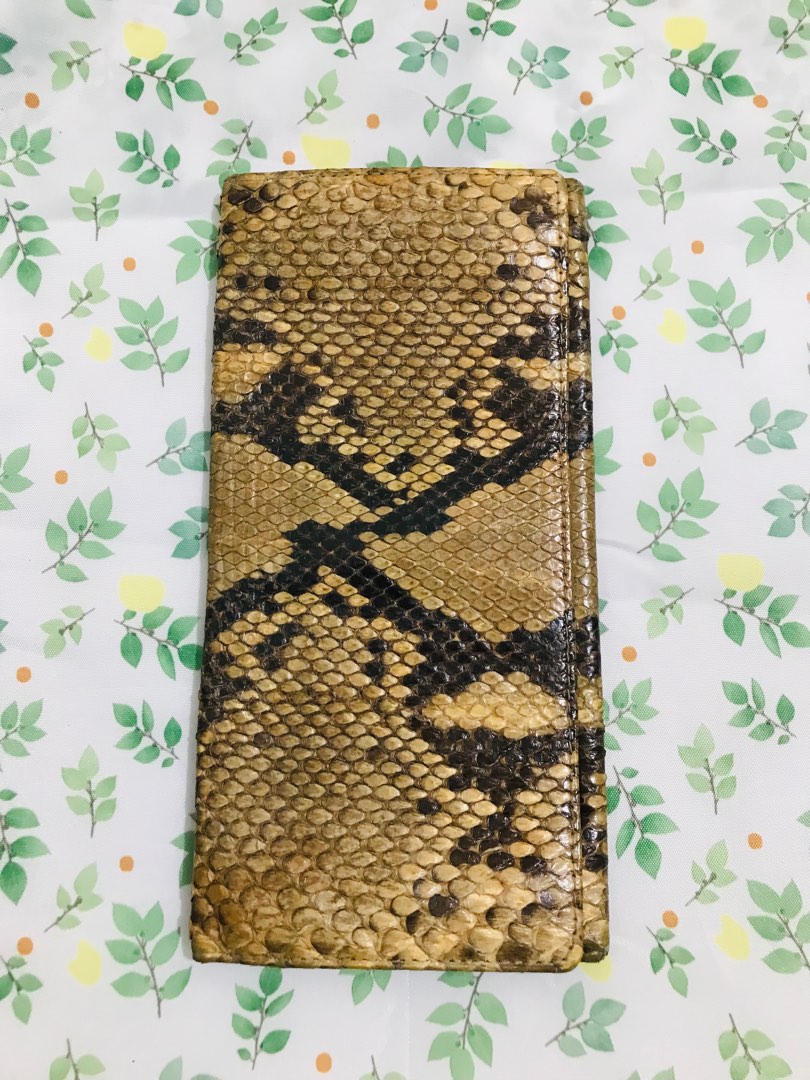 Genuine Snake skin long wallet, Women's Fashion, Bags & Wallets ...
