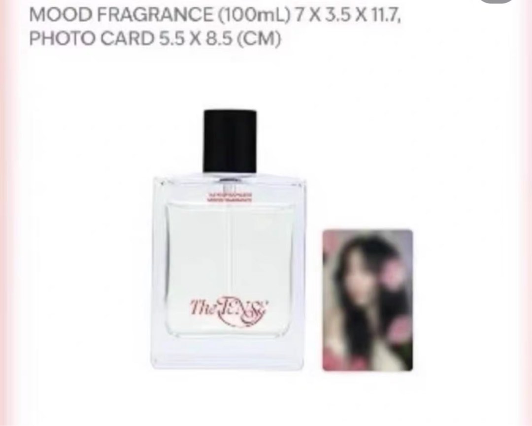 GIRL GENERATION SNSD TAEYEON THE TENSE MOOD FRAGRANCE PERFUME PHOTOCARD ...