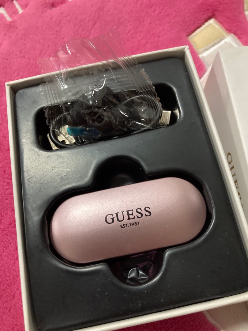 Guess True Wireless Bluetooth Earbuds, Audio, Earphones on Carousell