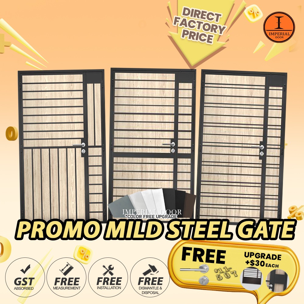 HDB mild steel gate, Metal gate, BTO gate, Iron gate, hdb door ...