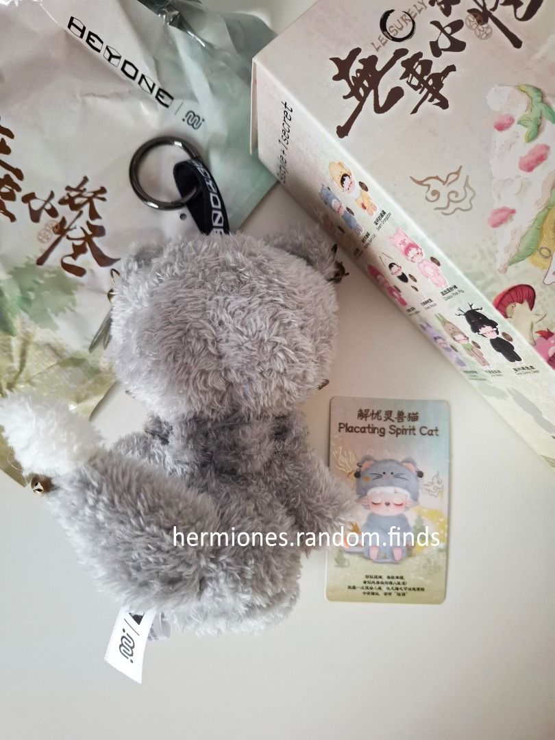Heyone Mimi Leisurely Elf Vinyl Plush Blind Box Spirit Cat Keychain Bag ...