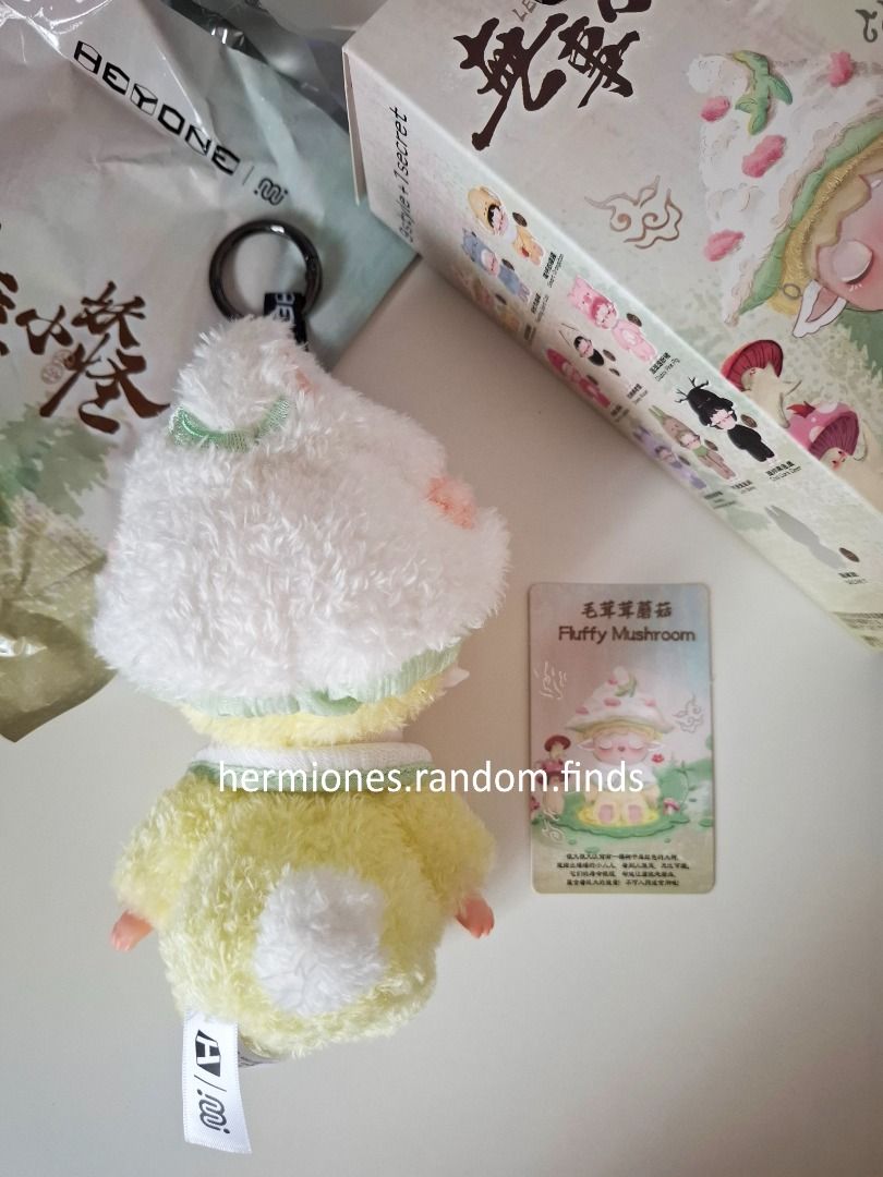Heyone Mimi Leisurely Elf Vinyl Plush Blind Box Fluffy MushroomKeychain ...