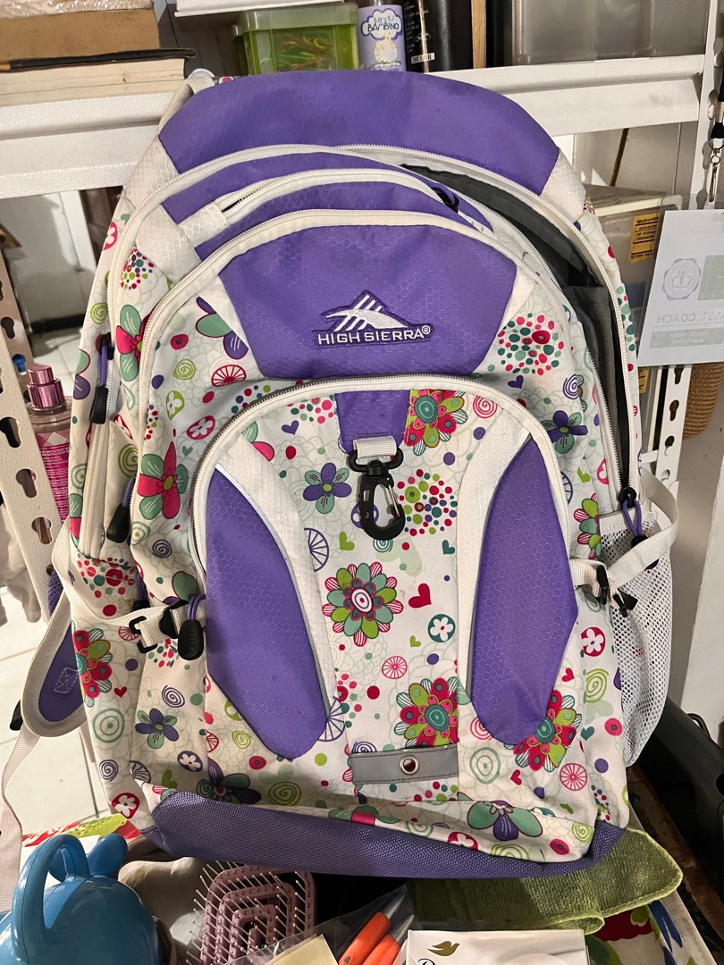 High Sierra Riprap Laptop Backpack (Light Purple and White), Women's ...