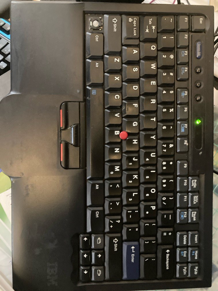 Ibm Keyboard Trackpoint 小紅點鍵盤 附額外全新小紅帽 有兩個鍵冇反應, 電腦＆科技, 電腦周邊及配件, 電腦鍵盤及相關 ...