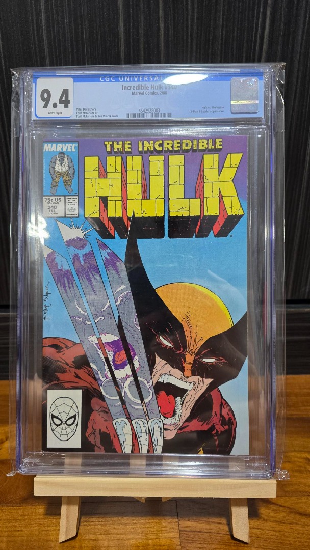 Iconic Todd Mcfarlane Hulk #340 CGC 9.4!!!!, Hobbies & Toys, Books ...