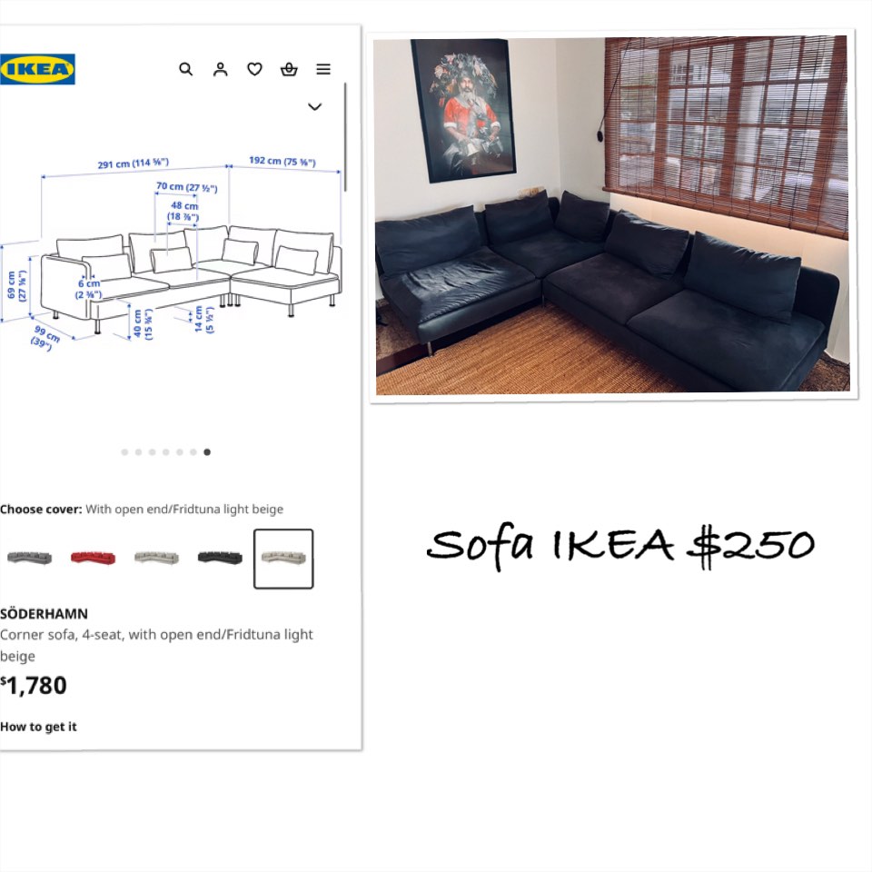 IKEA soderhamn sofa, Furniture & Home Living, Furniture, Sofas on Carousell