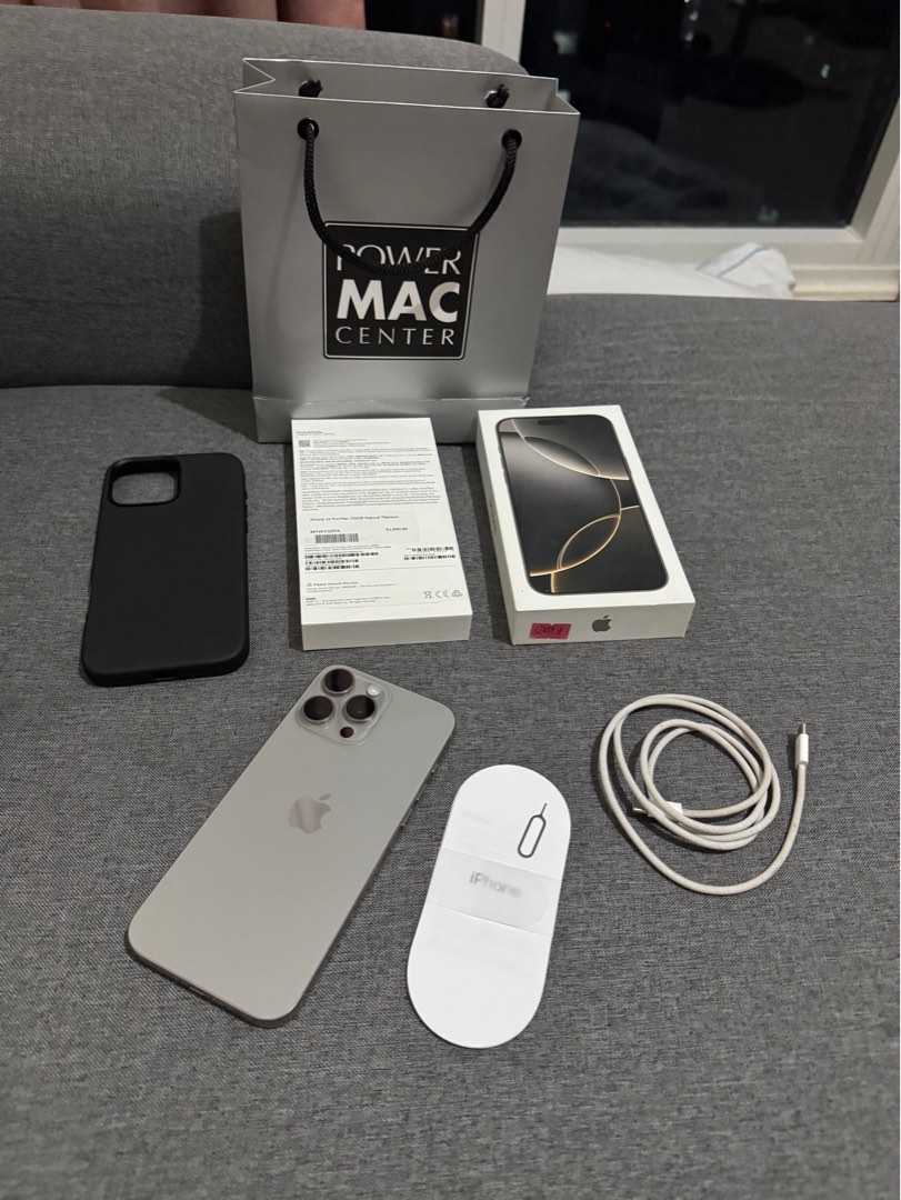 iPhone 16 Pro Max 256GB Natural Titanium Factory Unlocked Complete ...