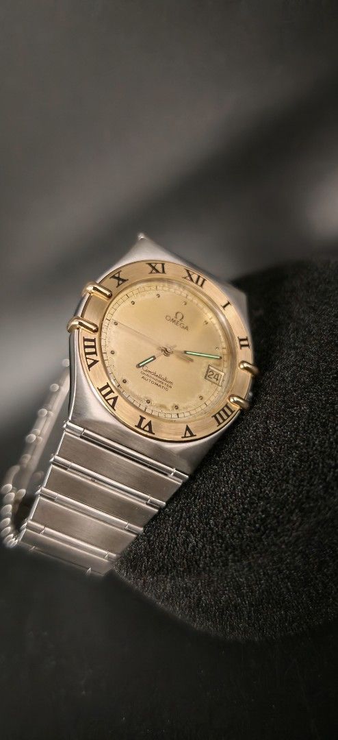 Johan OMEGA Constellation 36mm Half Gold CAL.1111 Full Set Automatic ...
