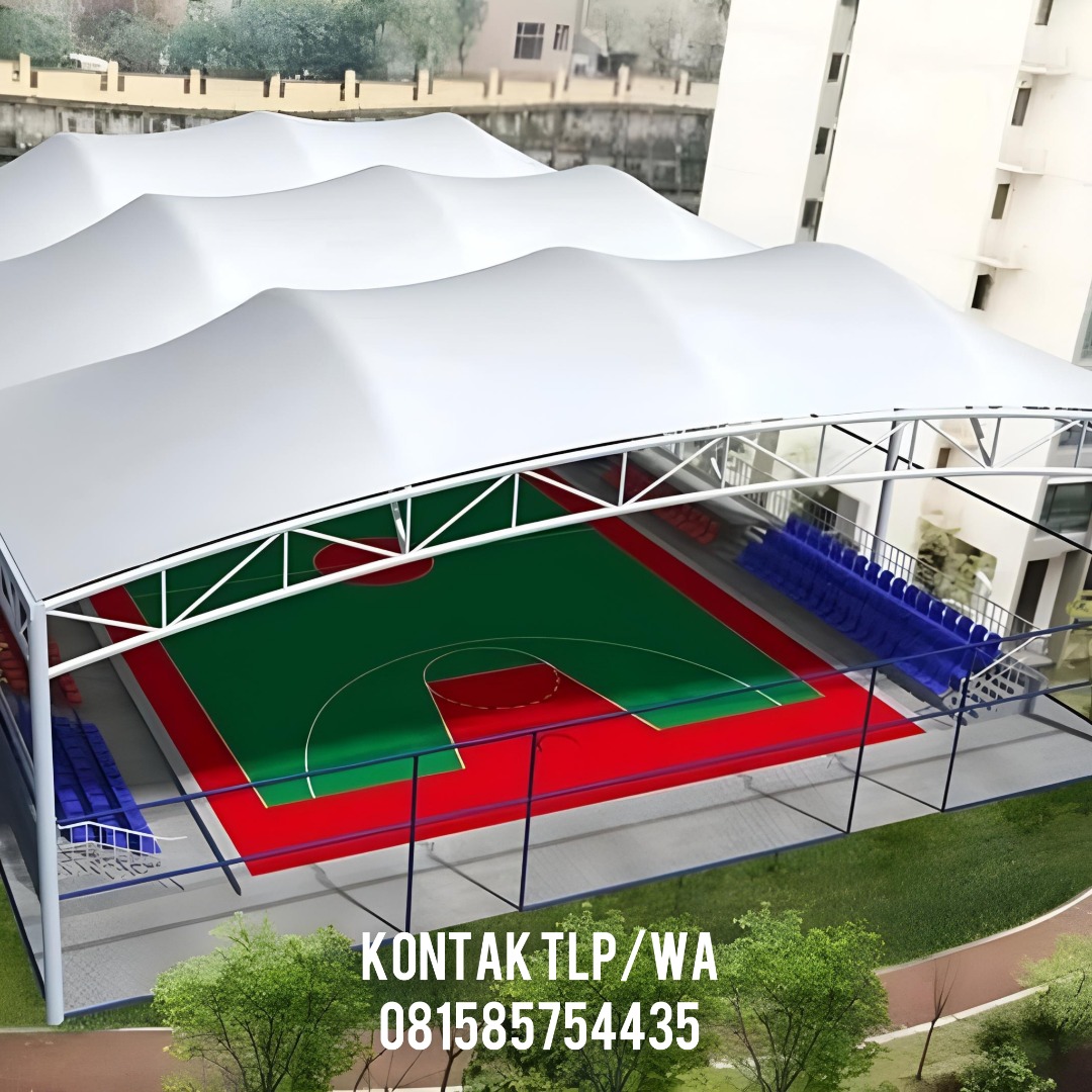 kanopi membran lapangan tenis/tenda membran lapangan basket, Jasa ...
