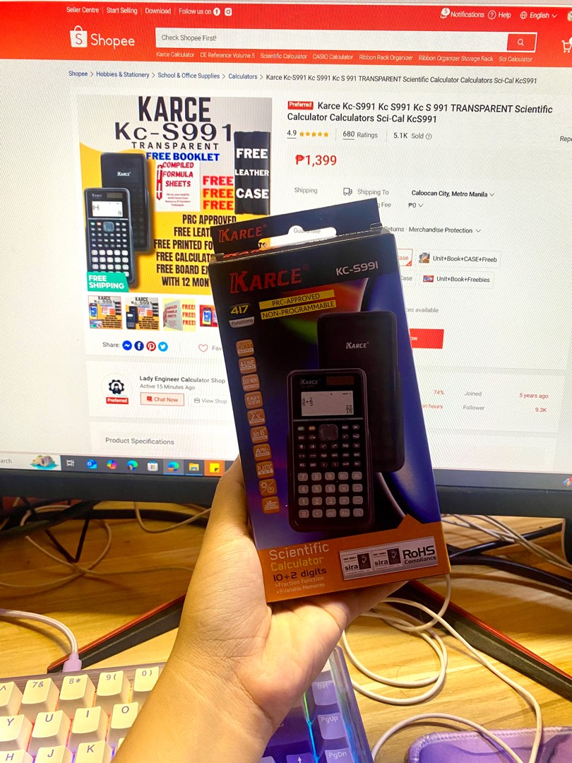 Karce Scientific Calculator Kc-S991, Computers & Tech, Office ...