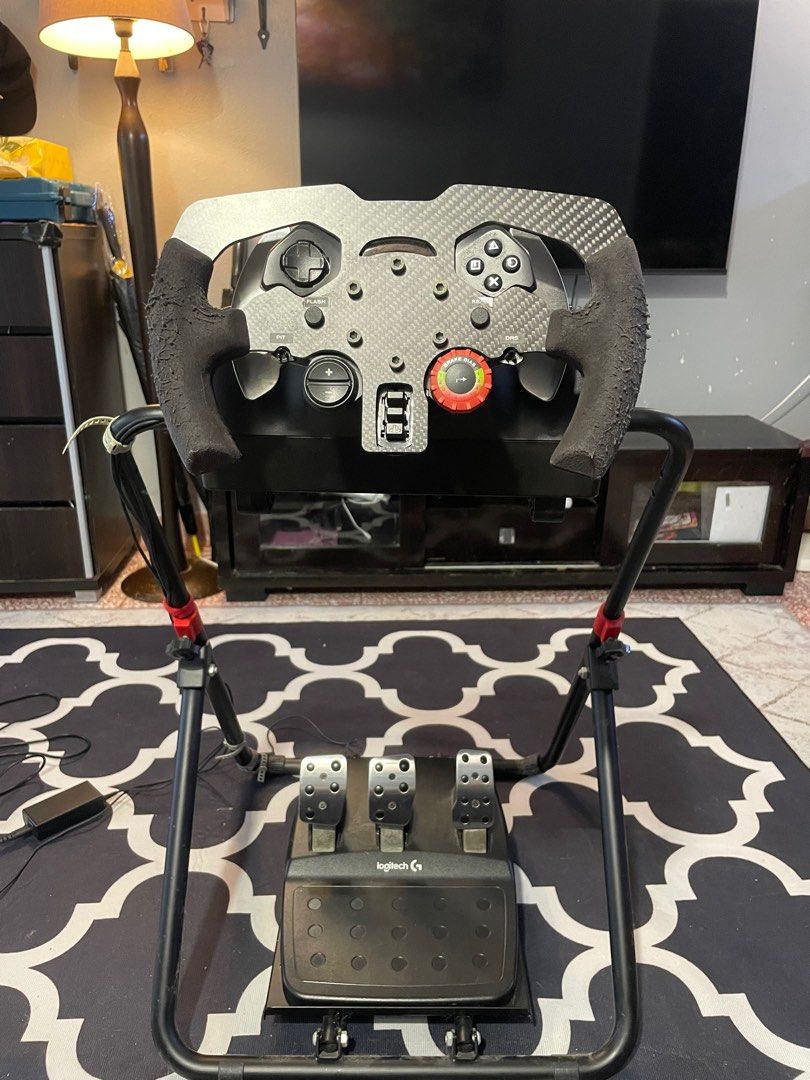 Logitech G29 F1 Modded with Foldable Rig, Video Gaming, Video Game ...