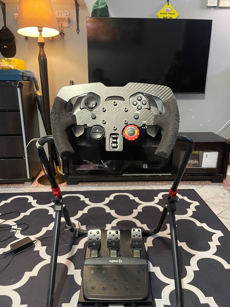 Logitech G29 F1 Modded with Foldable Rig, Video Gaming, Video Game ...