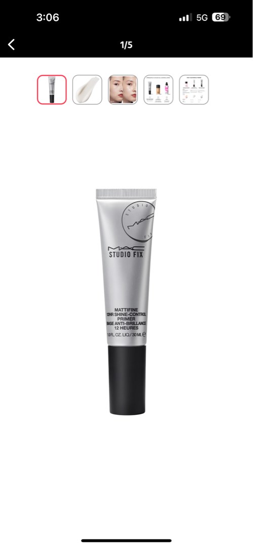 Mac Studio Fix Primer (Mattifine), Beauty & Personal Care, Face, Makeup ...