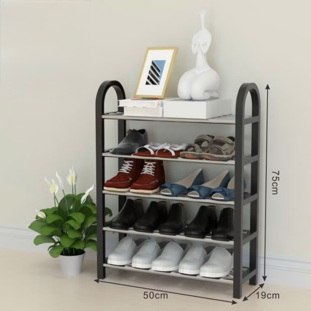 Metal Shoe Shelf Rack | Slim Standing Shoe Rack | Entryway Shoe Storage ...