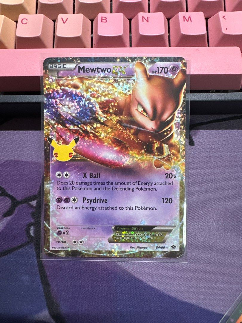 [Mewtwo] Pokemon TCG English Mew two ex 25th anniversary, Hobbies ...
