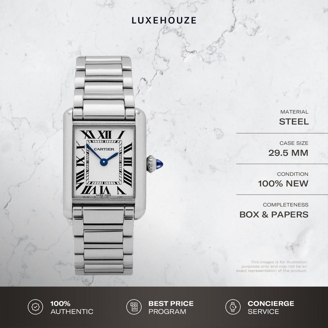 New Apr 2025 Cartier Tank Must WSTA0107 Silver, Luxury, Watches on ...