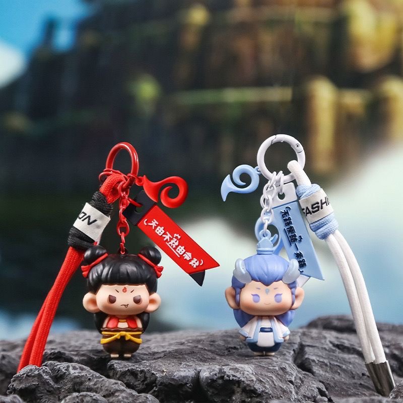 Nezha Keychains, Hobbies & Toys, Toys & Games on Carousell