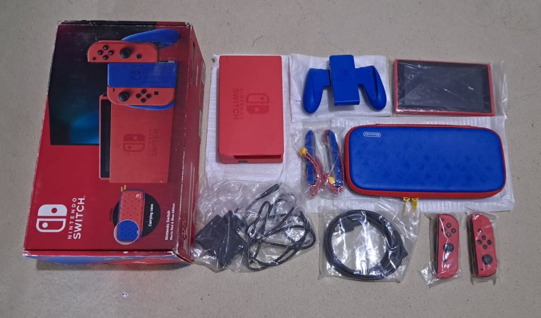 NINTENDO SWITCH MARIO RED & BLUE EDITION, Video Game, Konsol di Carousell