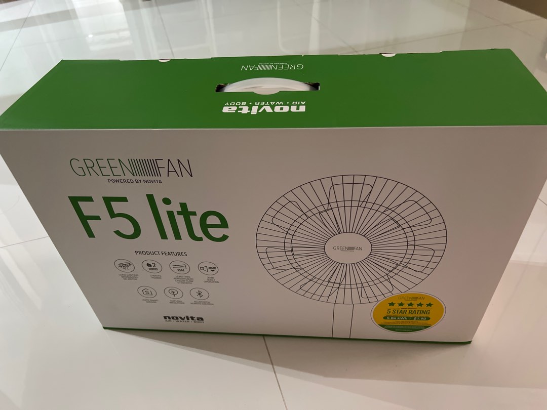 Novita Greenifan F5 Lite Stand Fan, Furniture & Home Living, Lighting ...