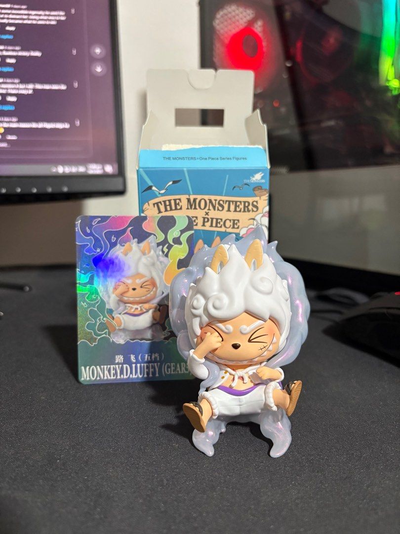 One piece labubu, Luffy gear 5 secret, Hobbies & Toys, Toys & Games on ...