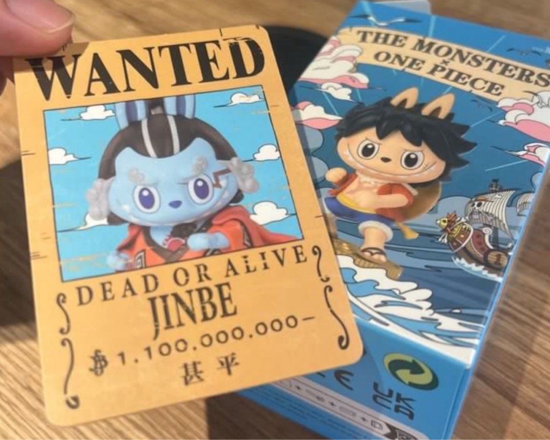 Bnif One piece the monsters labubu jinbei jinbe, Hobbies & Toys, Toys ...