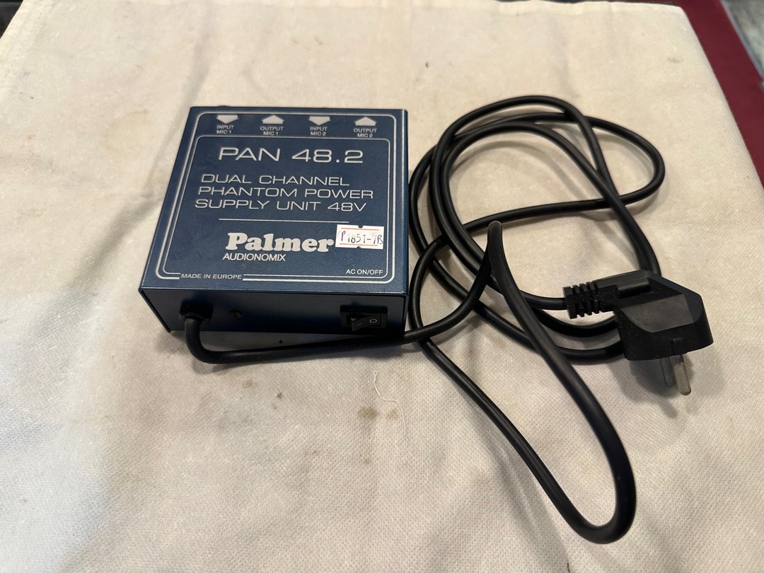 Palmer PALMER PAN 48.2 DUAL CHANNEL PHANTOM POWER SUPPLY UNIT 48V ...