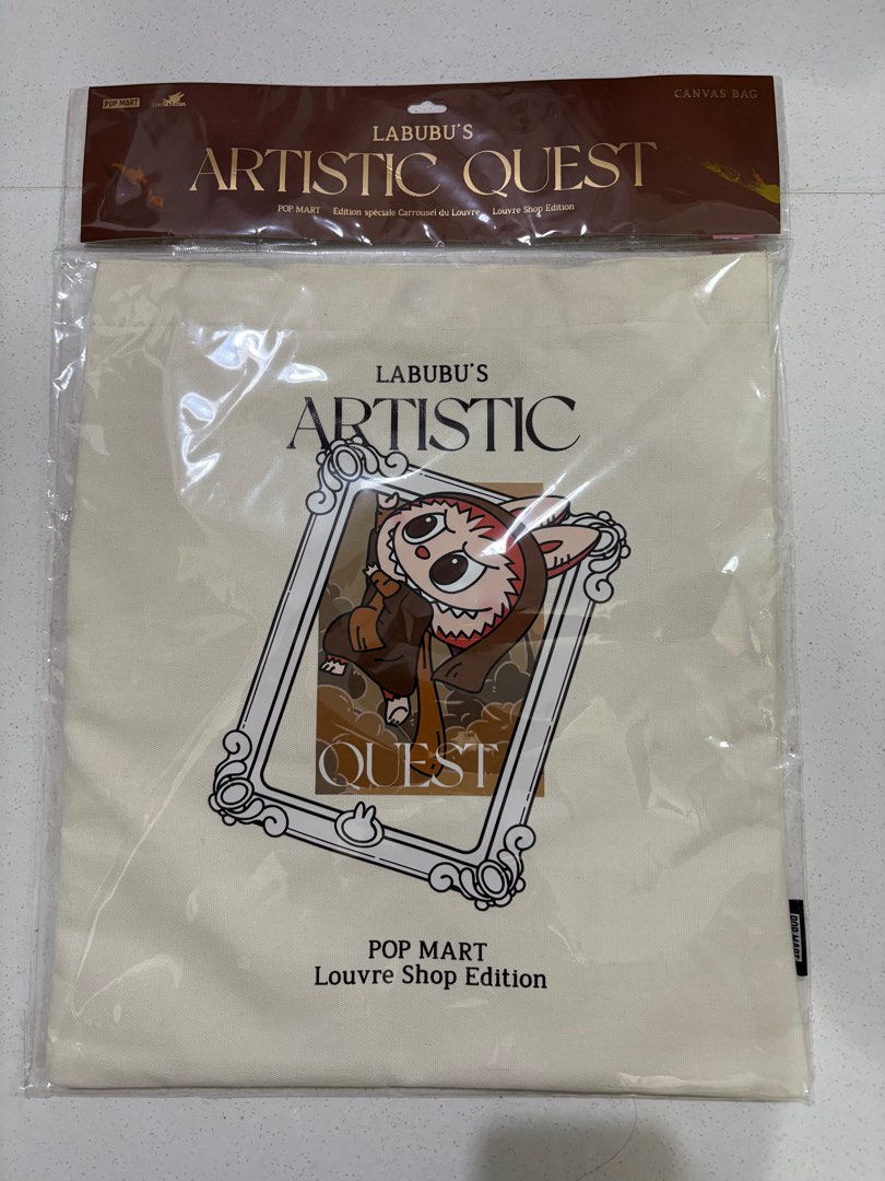 Paris Louvre Museum Limited edition Labubu Tote Bag, Hobbies & Toys ...