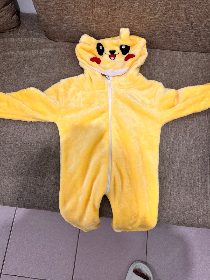 Pikachu Suit for kids, Babies & Kids, Babies & Kids Fashion on Carousell